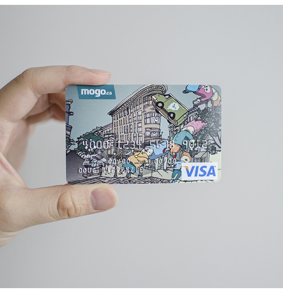 Artist series for Mogo VISA cards.